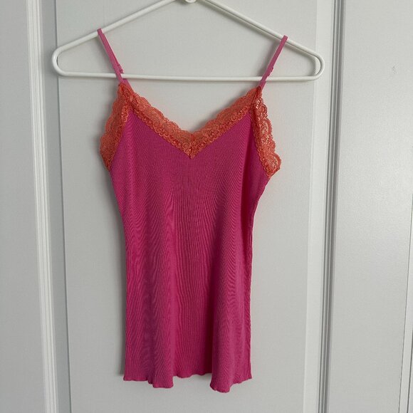 Victoria's Secret | Tops | Victorias Secret Soft Ribbed Cotton Camisole ...